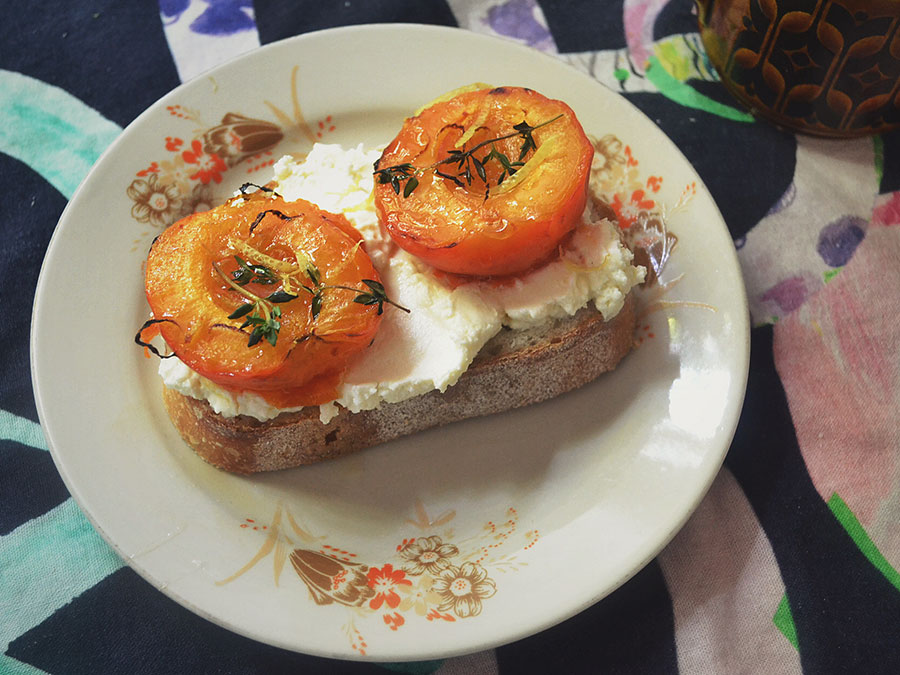 Healthy Fruit And Labna Toast Recipe | Barambah Organics